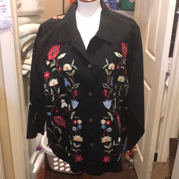 Quacker Factory | Jackets & Coats | Detailed Embroidered And Beaded ...